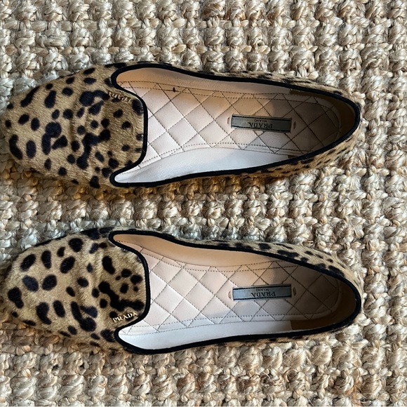 Prada | Shoes | Prada Leopard Print Loafers | Poshmark
